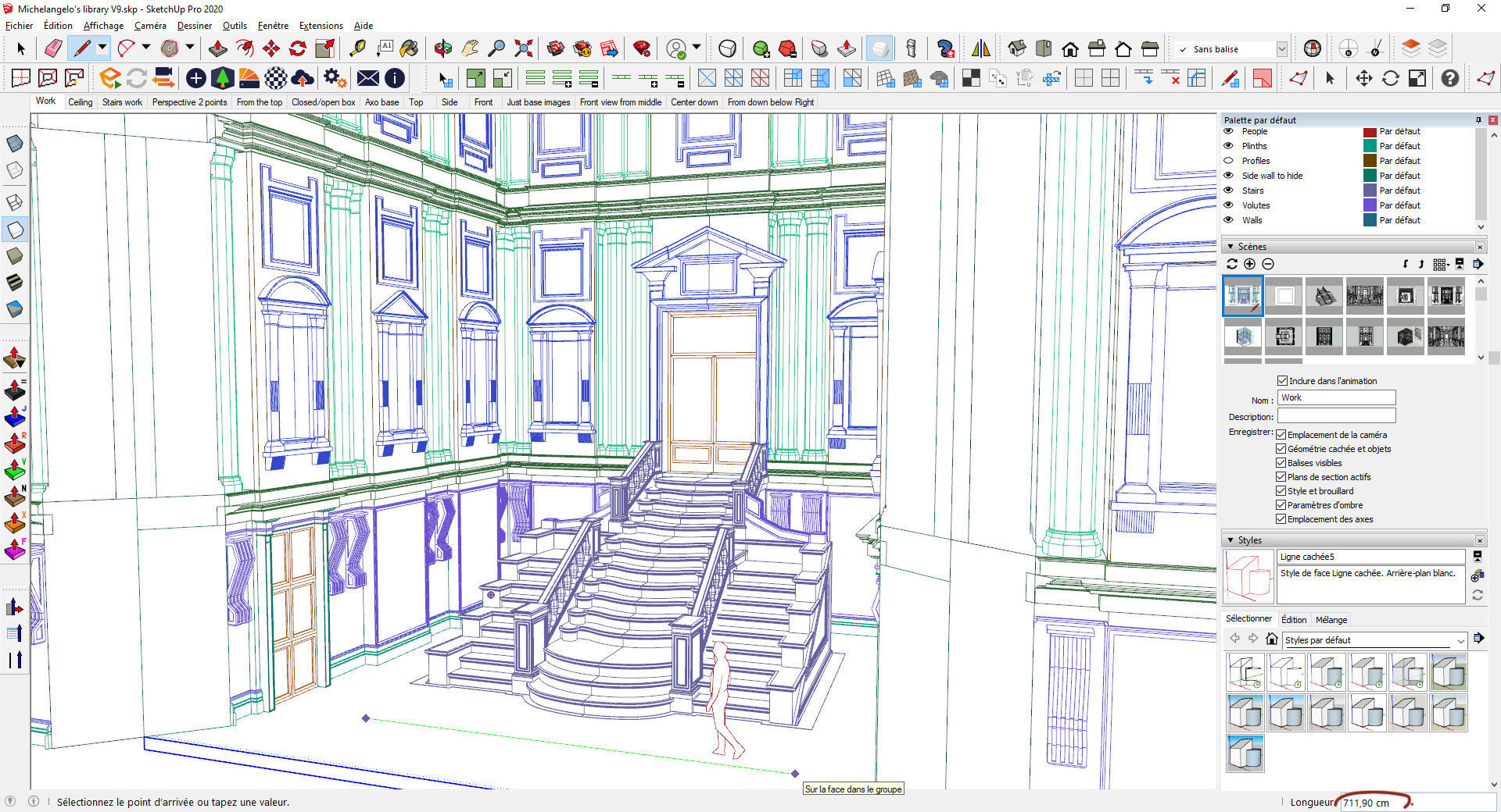 Michelangelo Laurentian Library 3D model | CGTrader