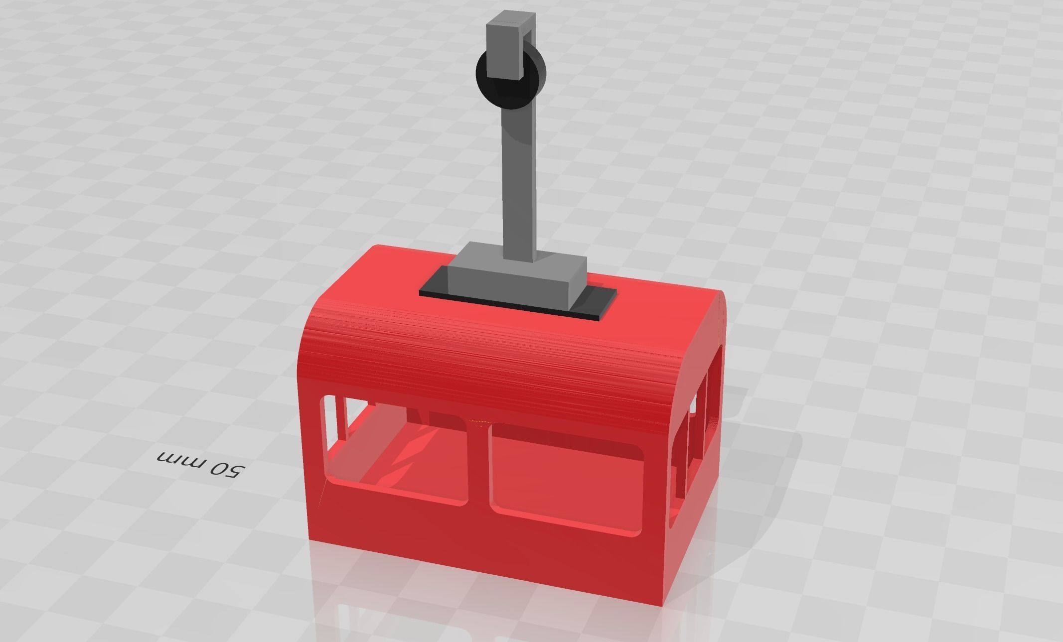 Simple Cable Car 3D model 3D printable | CGTrader