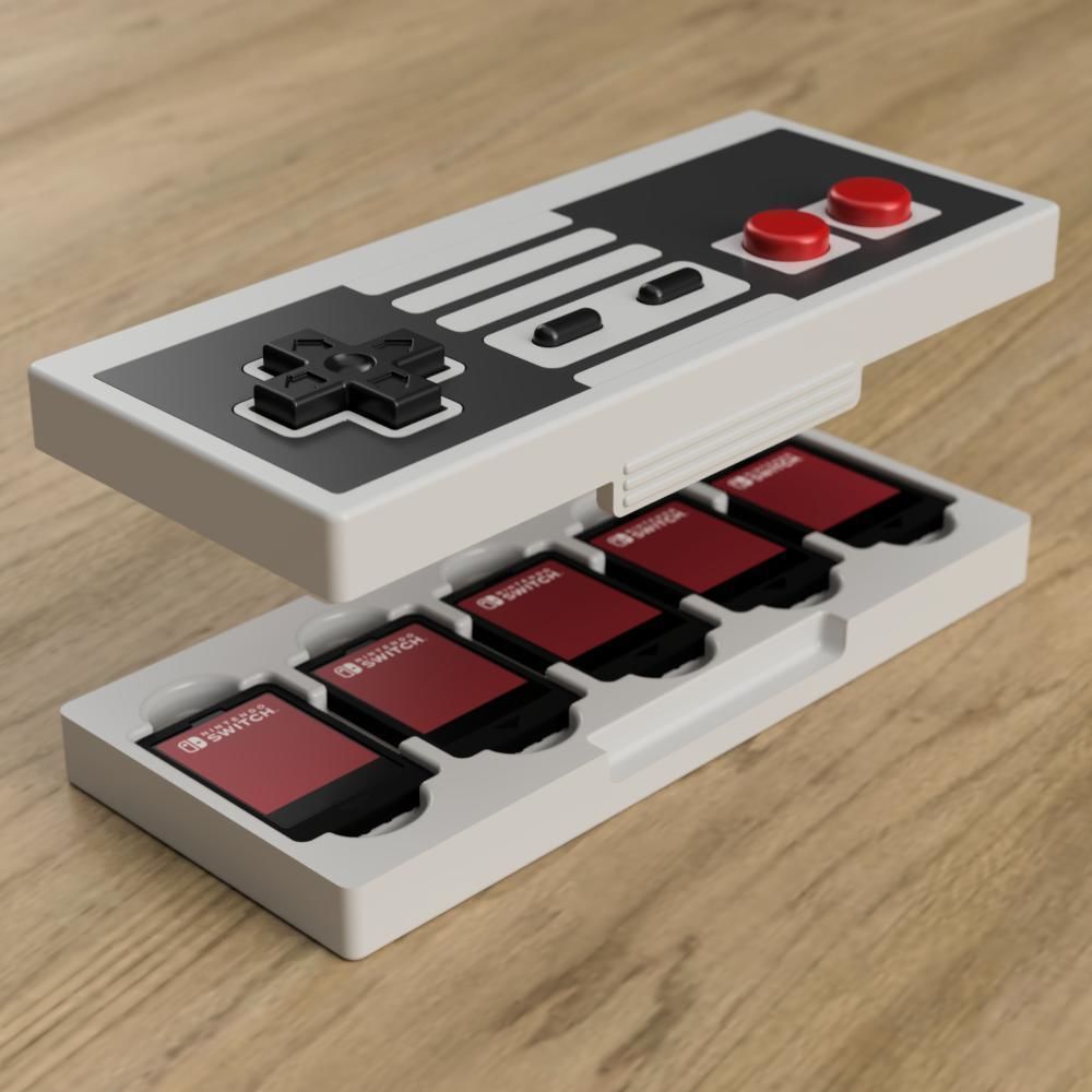Nintendo Switch cartridge holder 3D model 3D printable | CGTrader