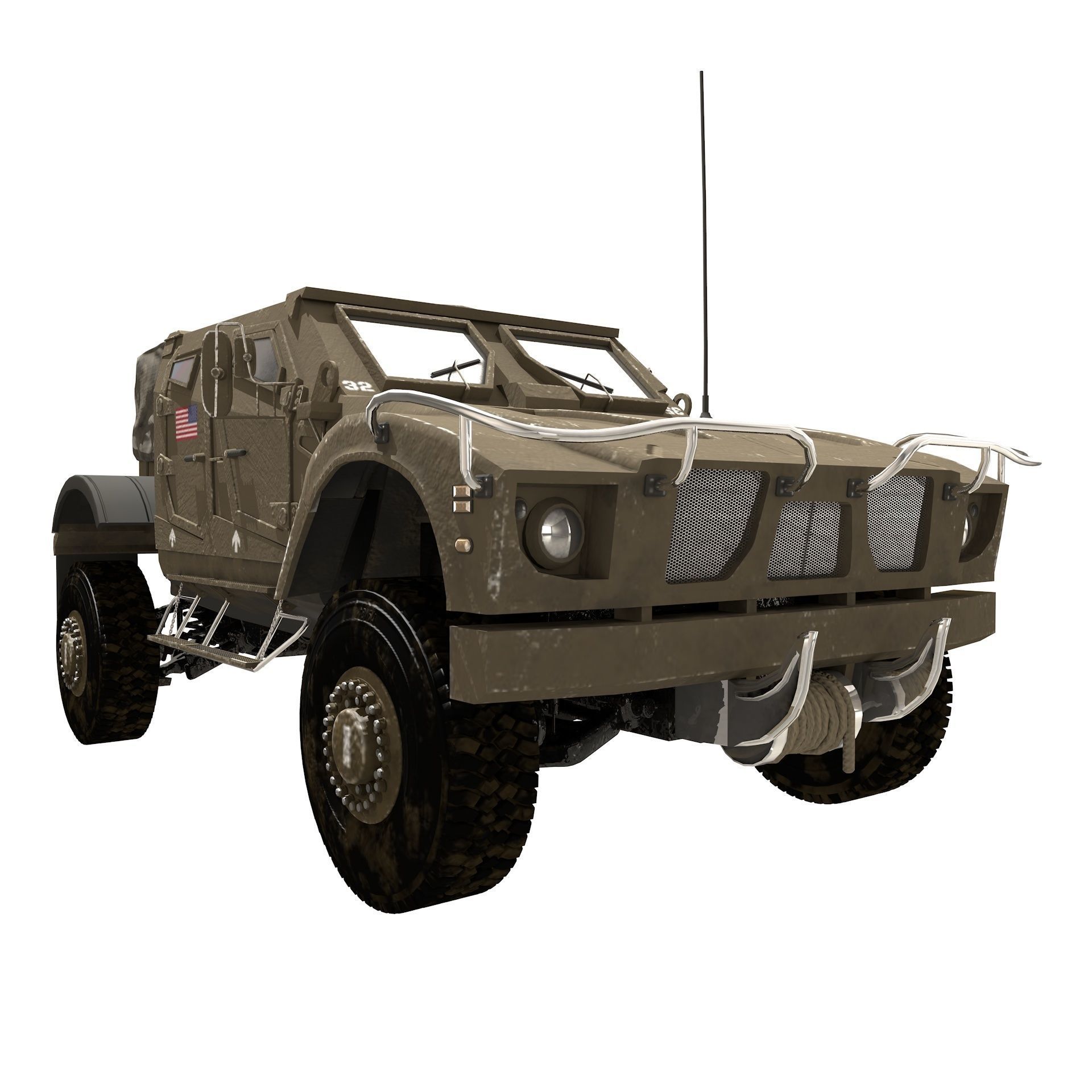 Oshkosh M-ATV Us Army Tactical Vehicle 3D model | CGTrader