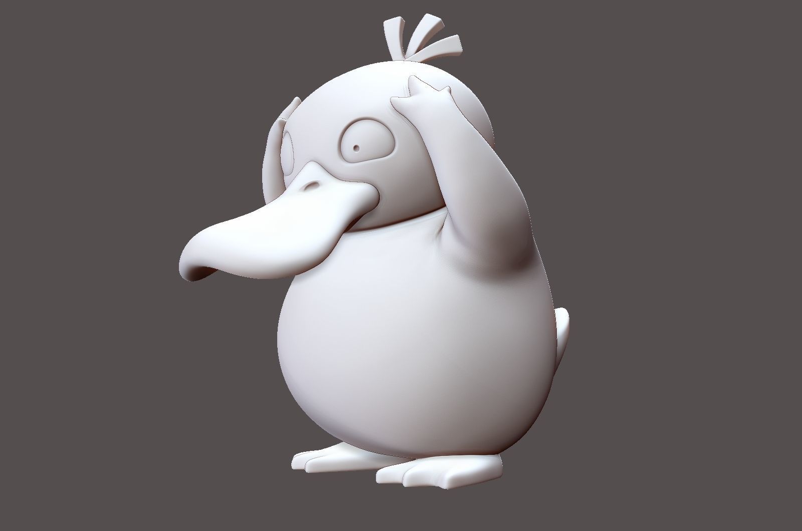 Psyduck 3D printing 3D model 3D printable | CGTrader