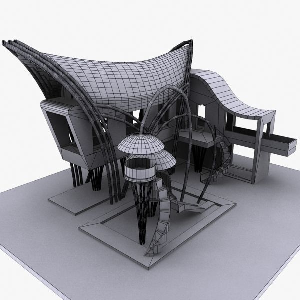 Bamboo House 3d Model 3D model | CGTrader