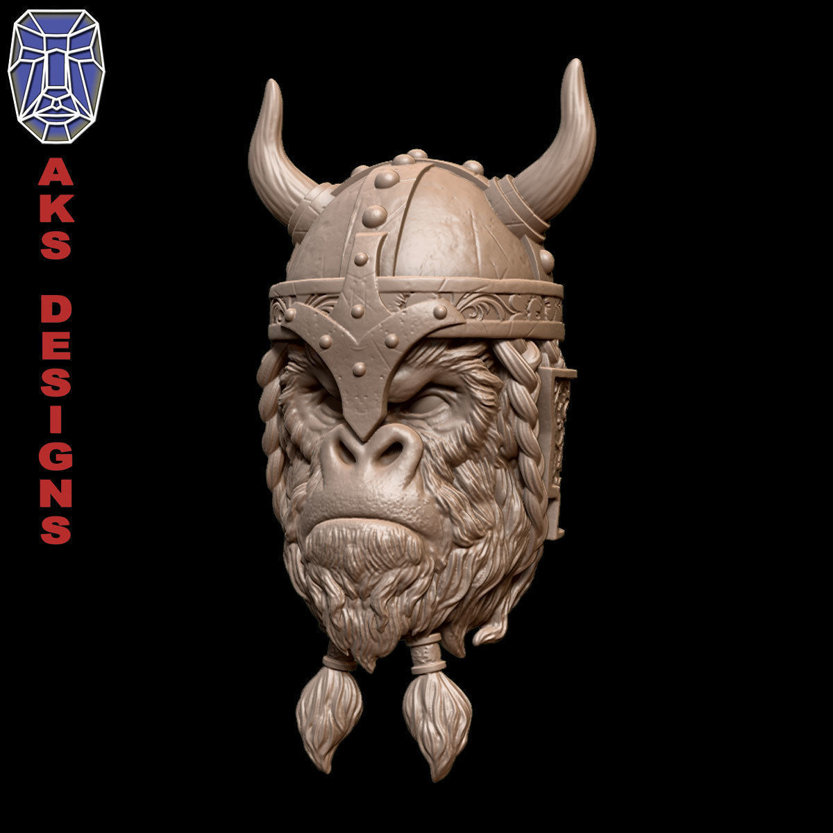 Ancient viking warrior guerilla Bas relief wall decoration 3D model 3D ...