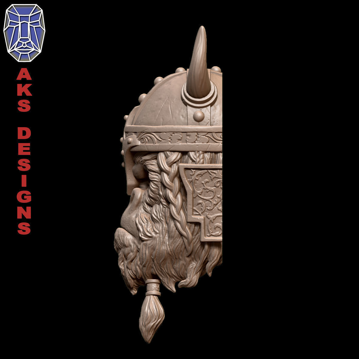 Ancient viking warrior guerilla Bas relief wall decoration 3D model 3D ...