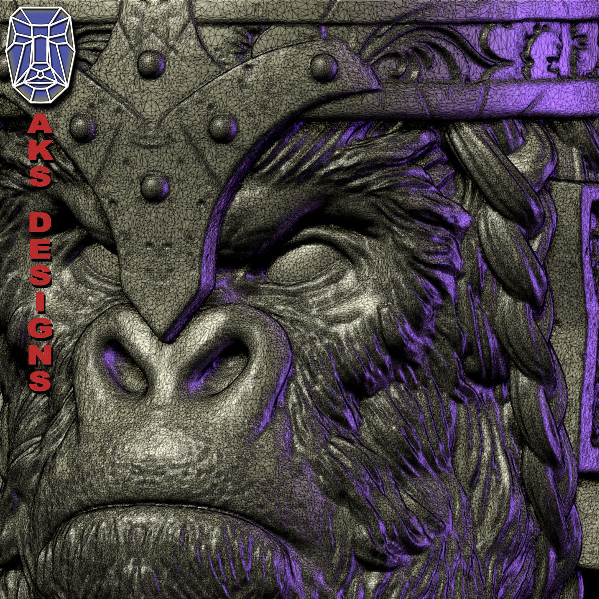 Ancient viking warrior guerilla Bas relief wall decoration 3D model 3D ...