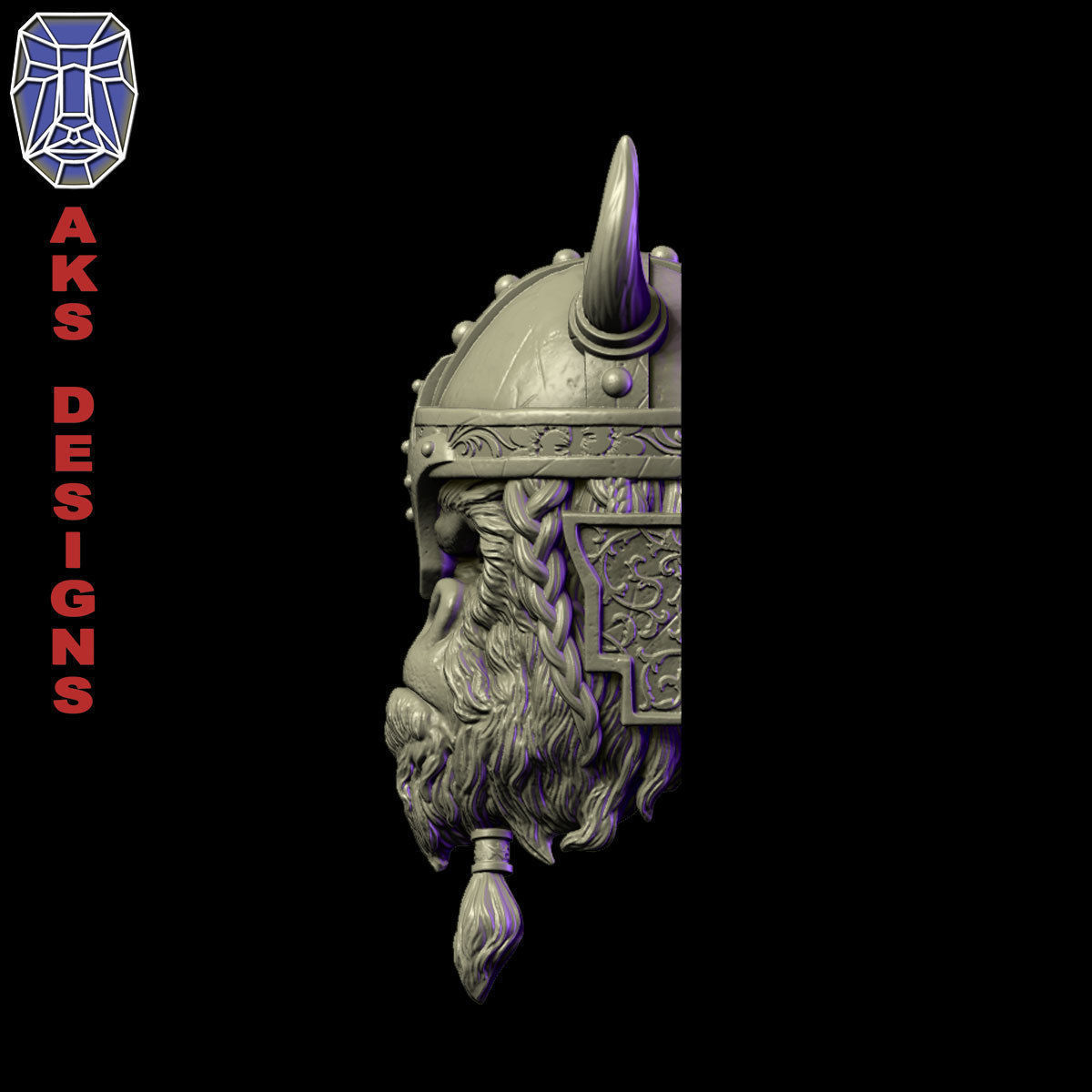 Ancient viking warrior guerilla Bas relief wall decoration 3D model 3D ...