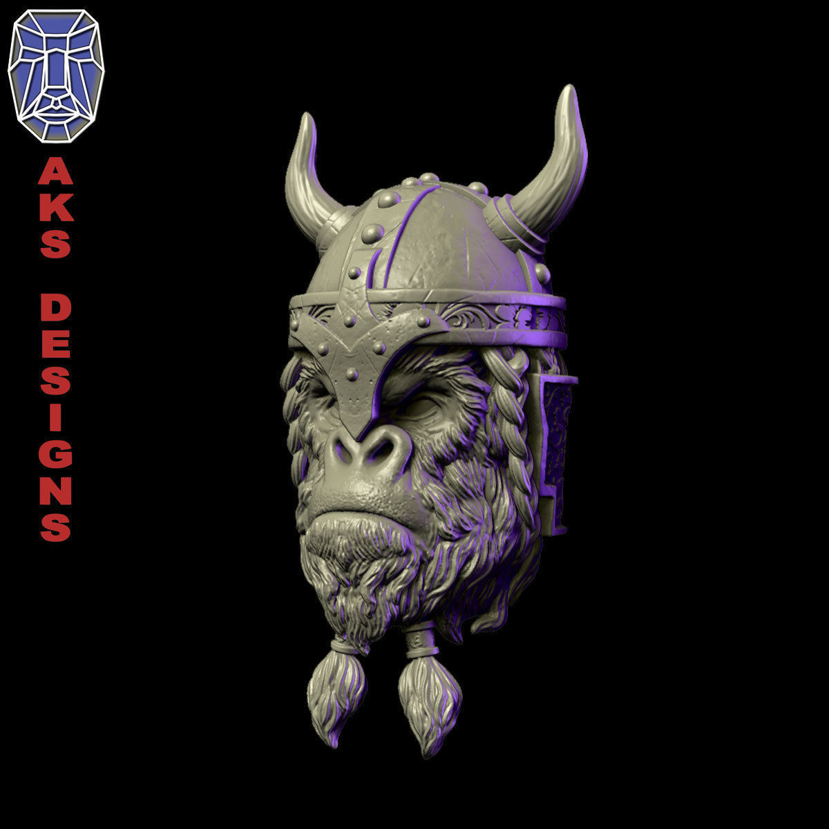 Ancient viking warrior guerilla Bas relief wall decoration 3D model 3D ...