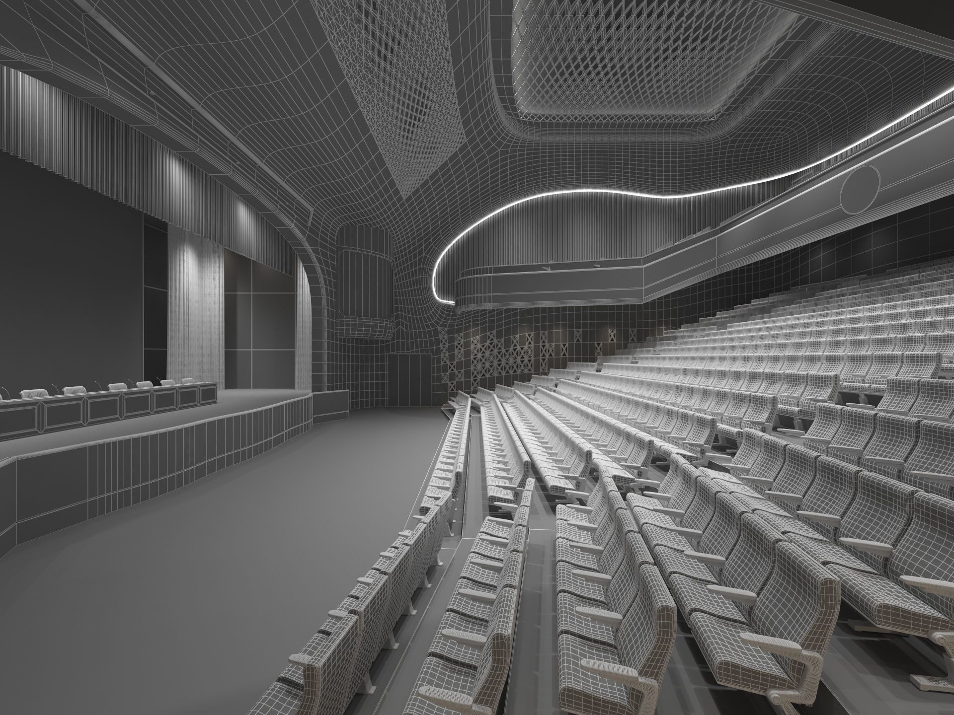 Lecture Hall 3D model | CGTrader