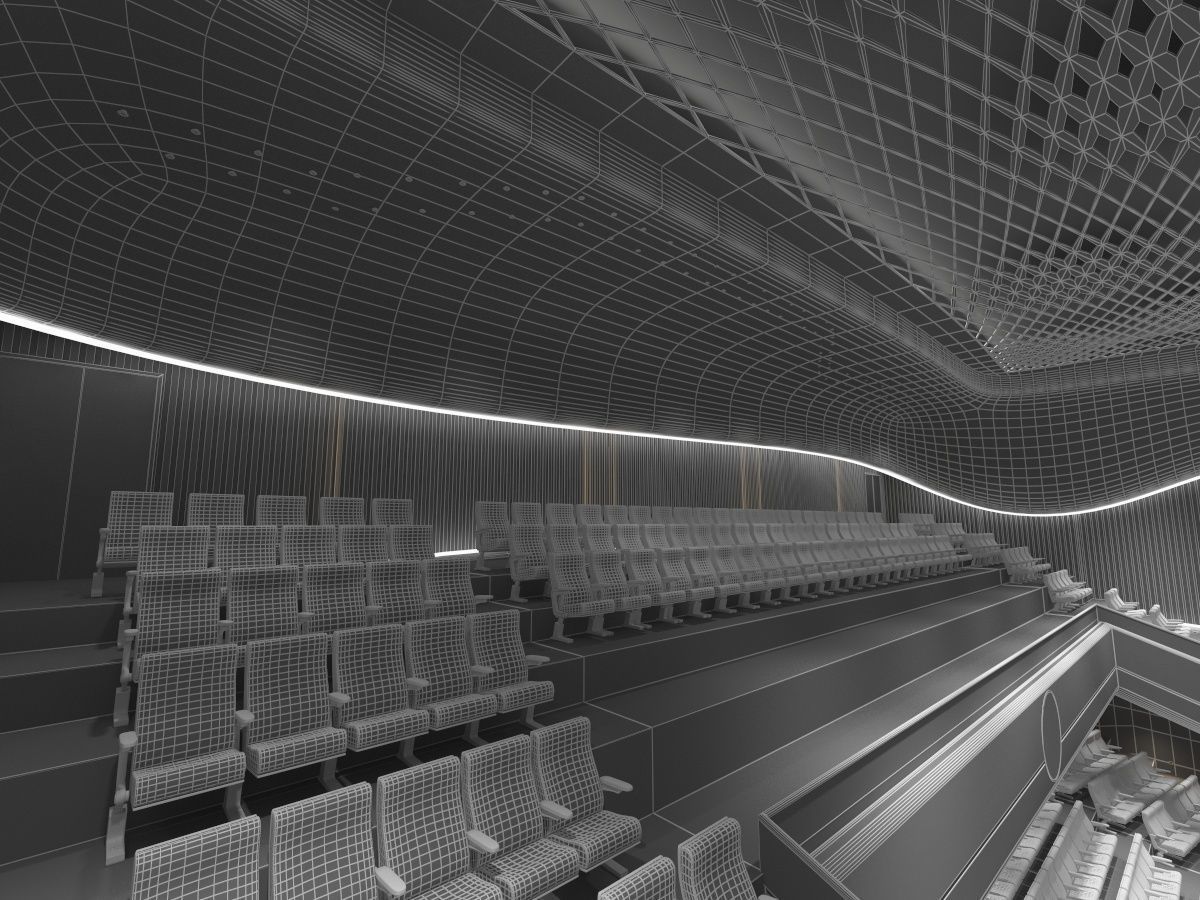 Lecture Hall 3D model | CGTrader