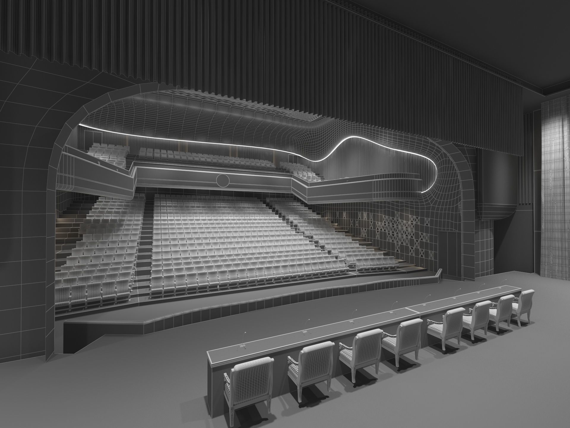 Lecture Hall 3D model | CGTrader