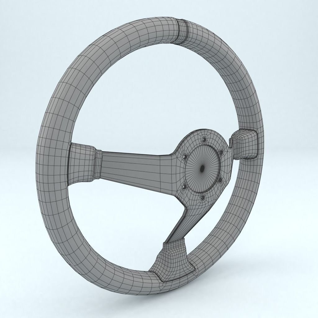 Steering Wheel Sparco R325 Suede Black 3D model | CGTrader