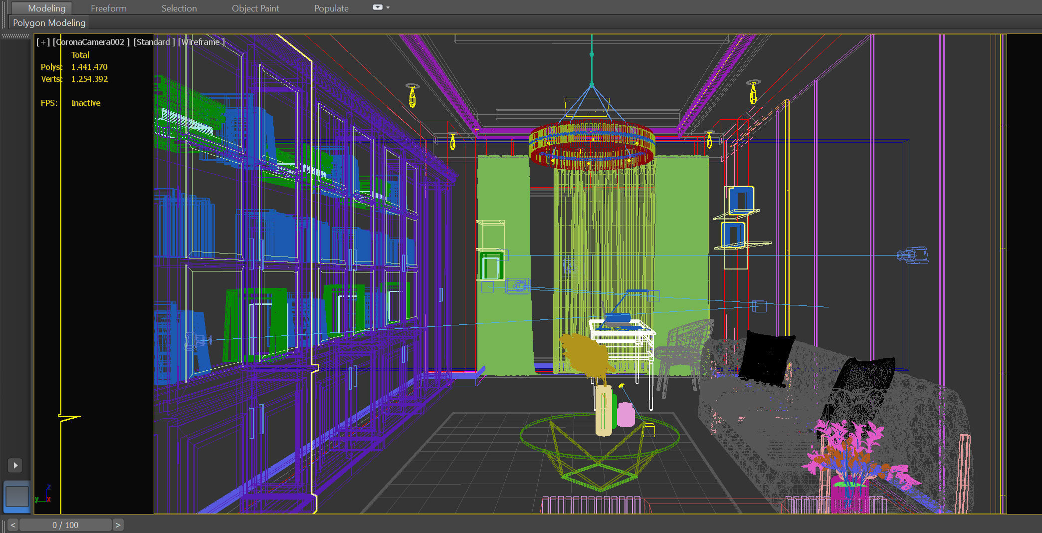 Luxury Office Interior Scene 3D model | CGTrader