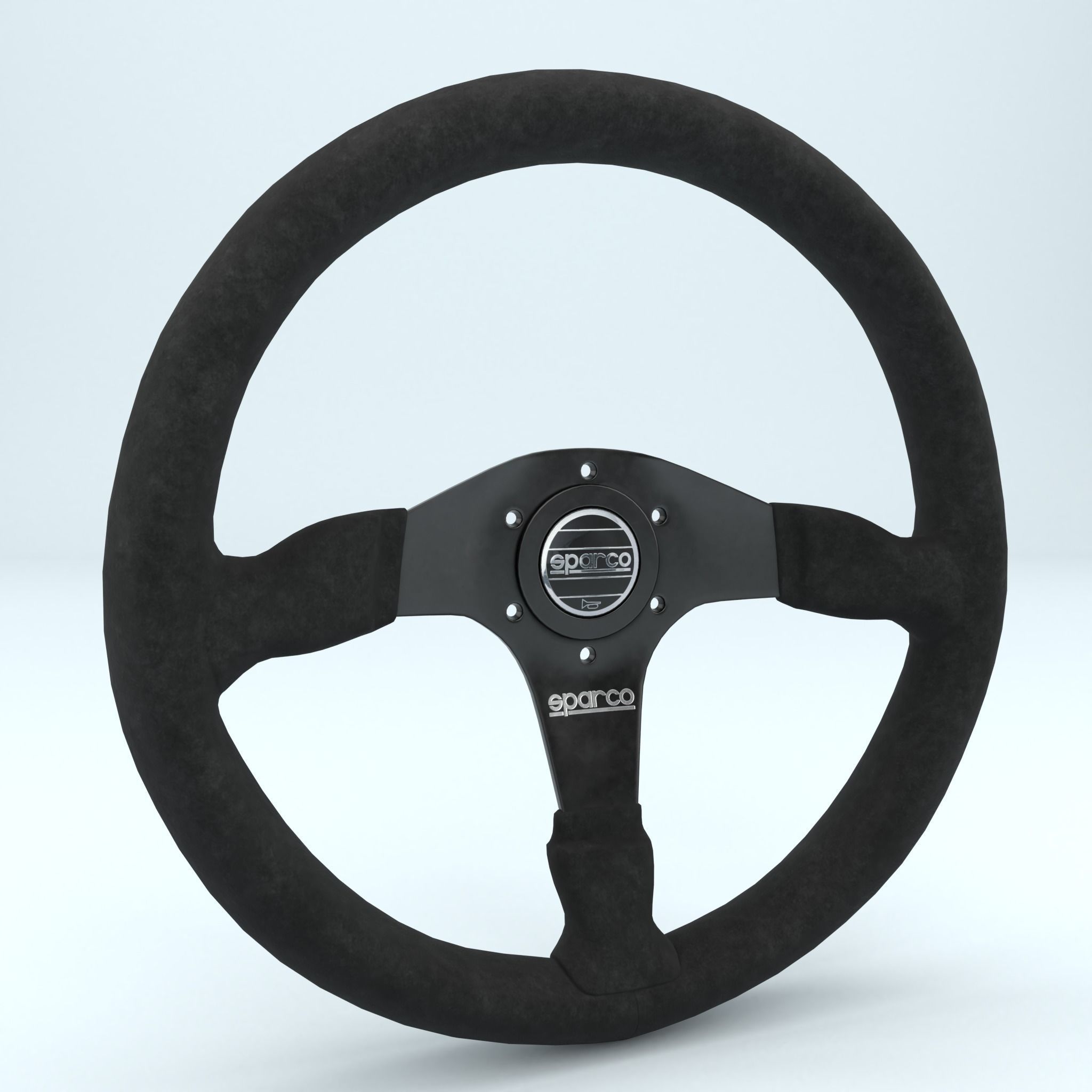 Steering Wheel Sparco R375 Black 3D model | CGTrader