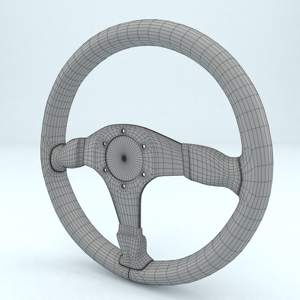 Steering Wheel Sparco R375 Black 3D model | CGTrader