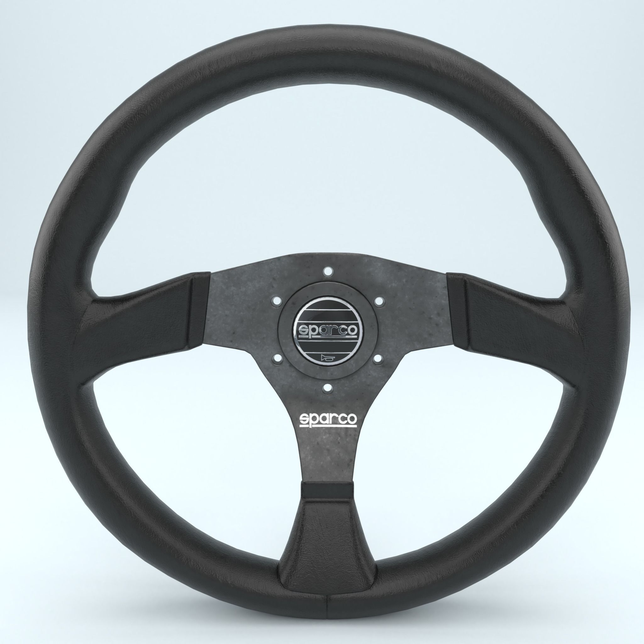 Steering Wheel Sparco R383 Black 3D model | CGTrader