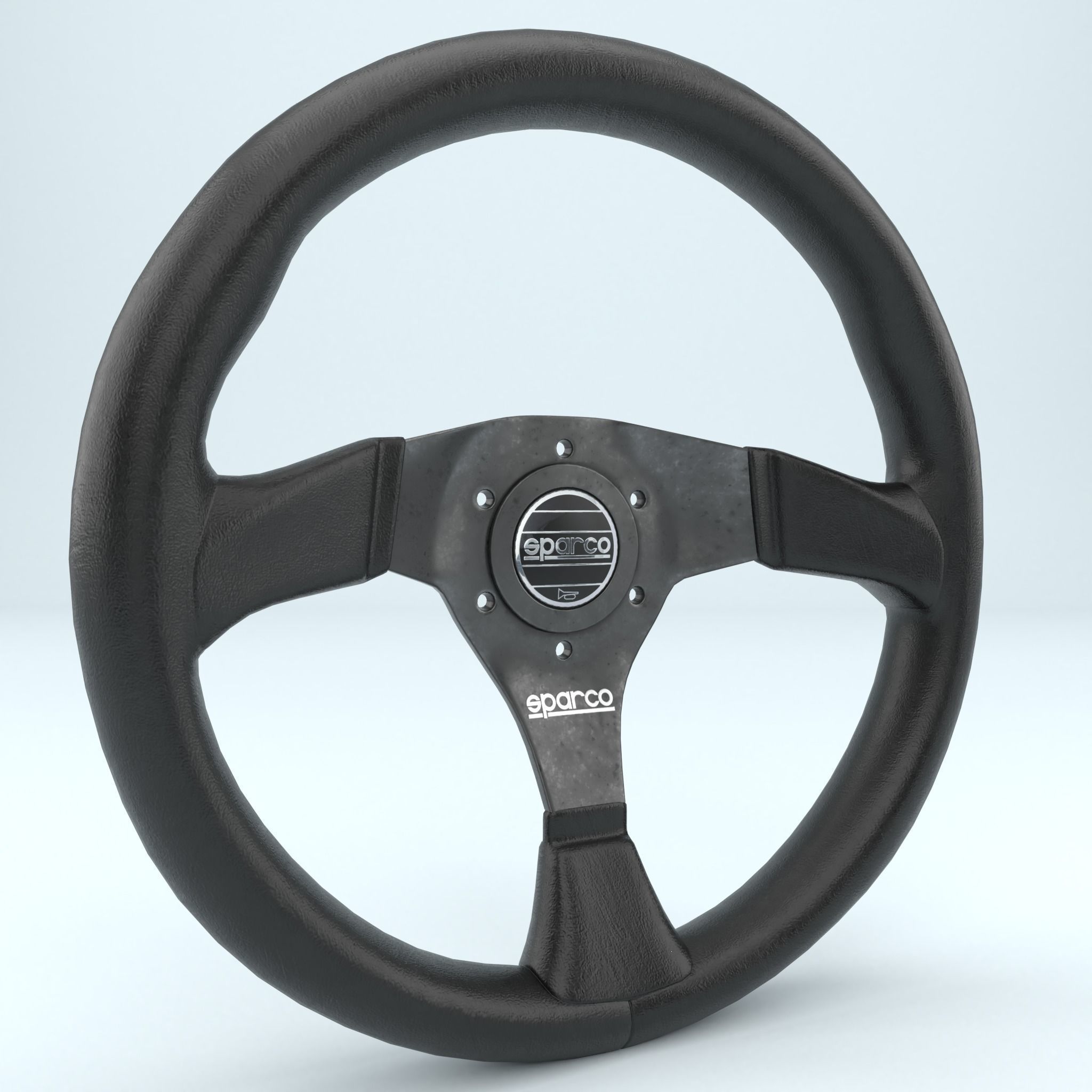 Steering Wheel Sparco R383 Black 3D model | CGTrader