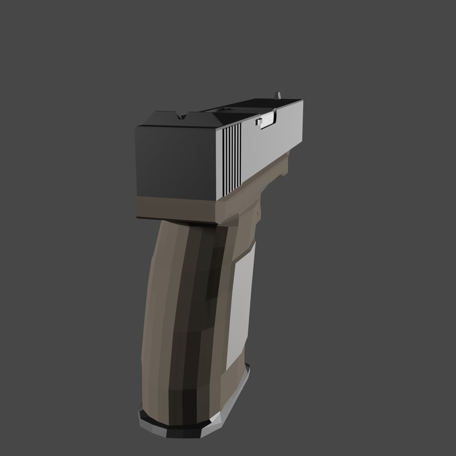 3D model Pistol lowpoly for games VR / AR / low-poly | CGTrader