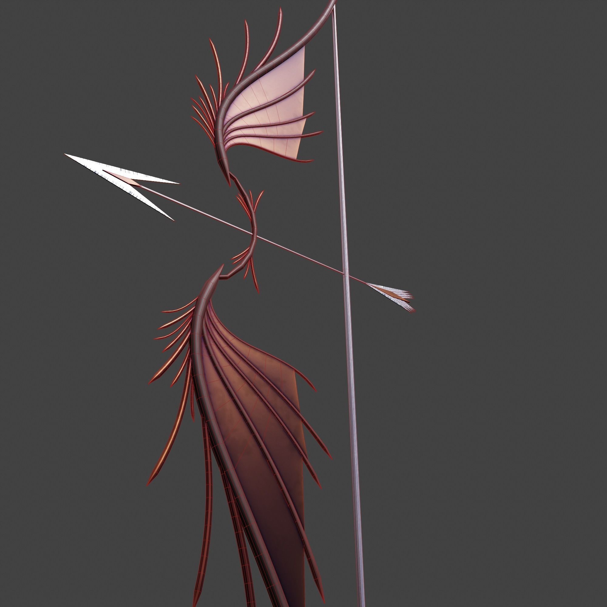 3D model PBR Low poly game ready concept Bow VR / AR / low-poly | CGTrader