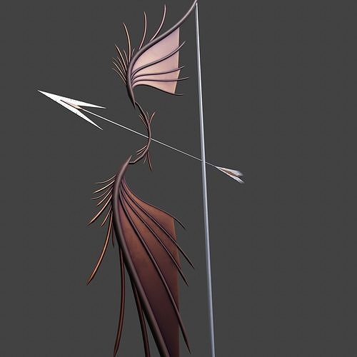 3D model PBR Low poly game ready concept Bow VR / AR / low-poly | CGTrader