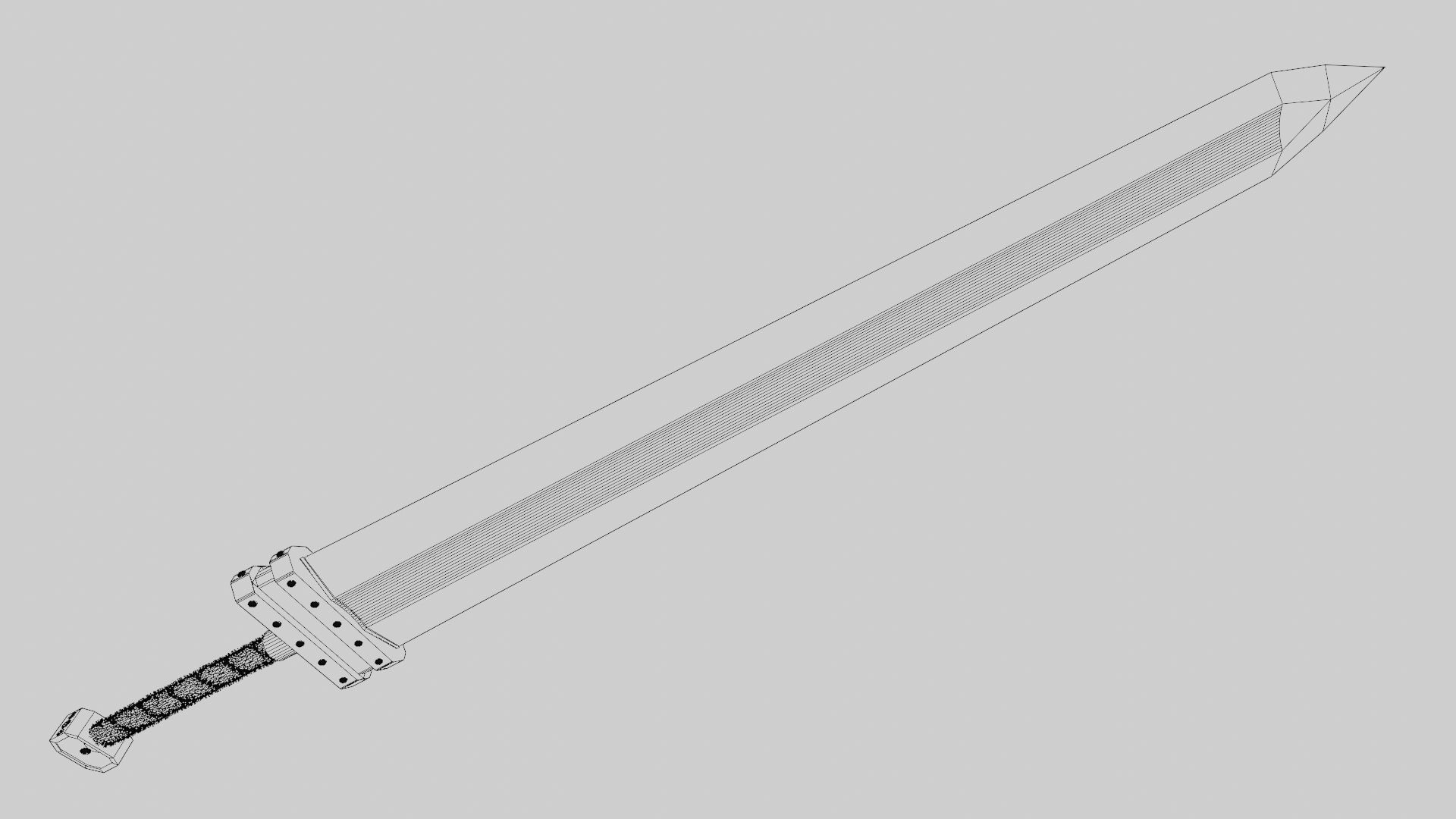 3D model Guts sword lowpoly VR / AR / low-poly | CGTrader