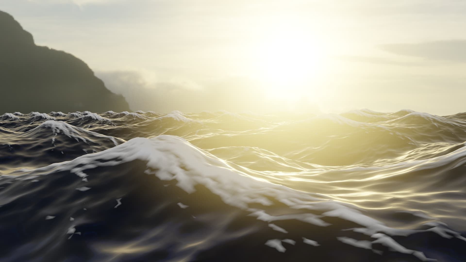 sea ocean aniamtion river lake water 3D model 3D model | CGTrader