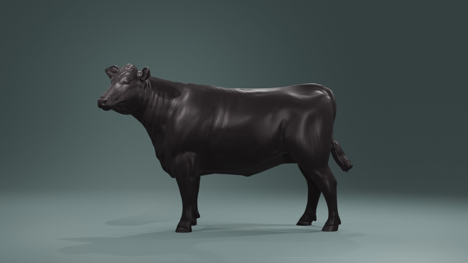 Young Cow Heifer model - Cattle for printing high poly 3D model 3D ...