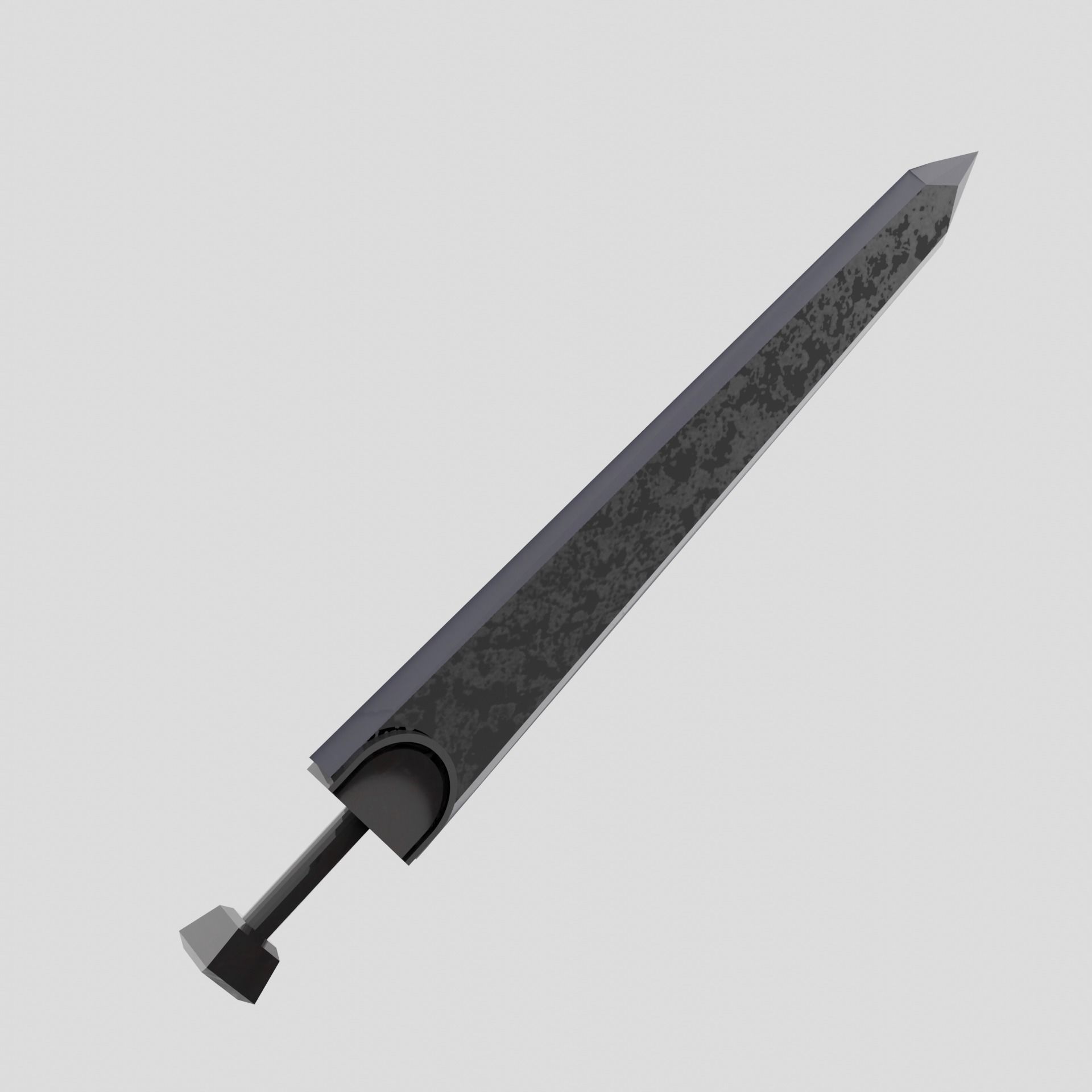 Guts Dragon Slayer Sword 3D Model free VR / AR / low-poly 3D model ...