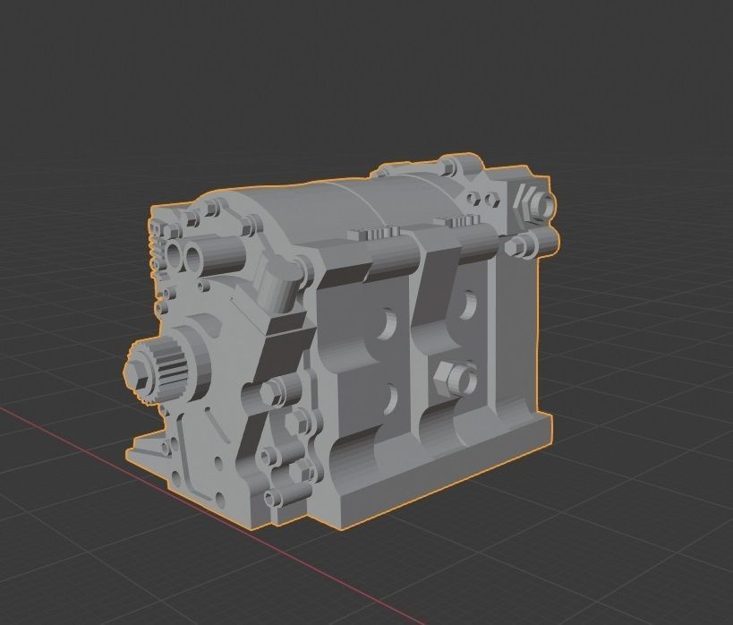 Billet style 13b engine block 3D model 3D printable | CGTrader
