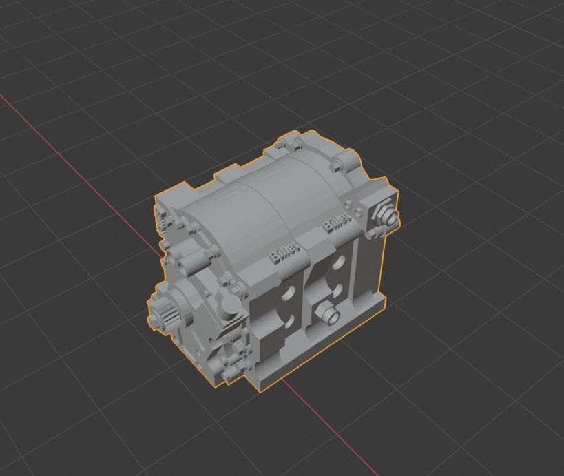Billet style 13b engine block 3D model 3D printable | CGTrader