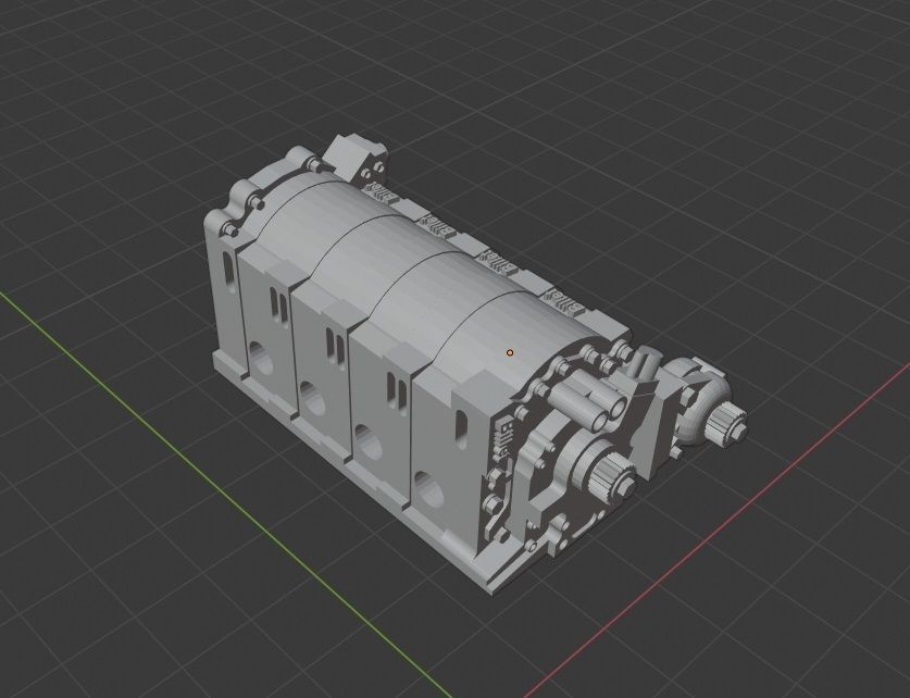 Billet style 26b engine block 3D model 3D printable | CGTrader
