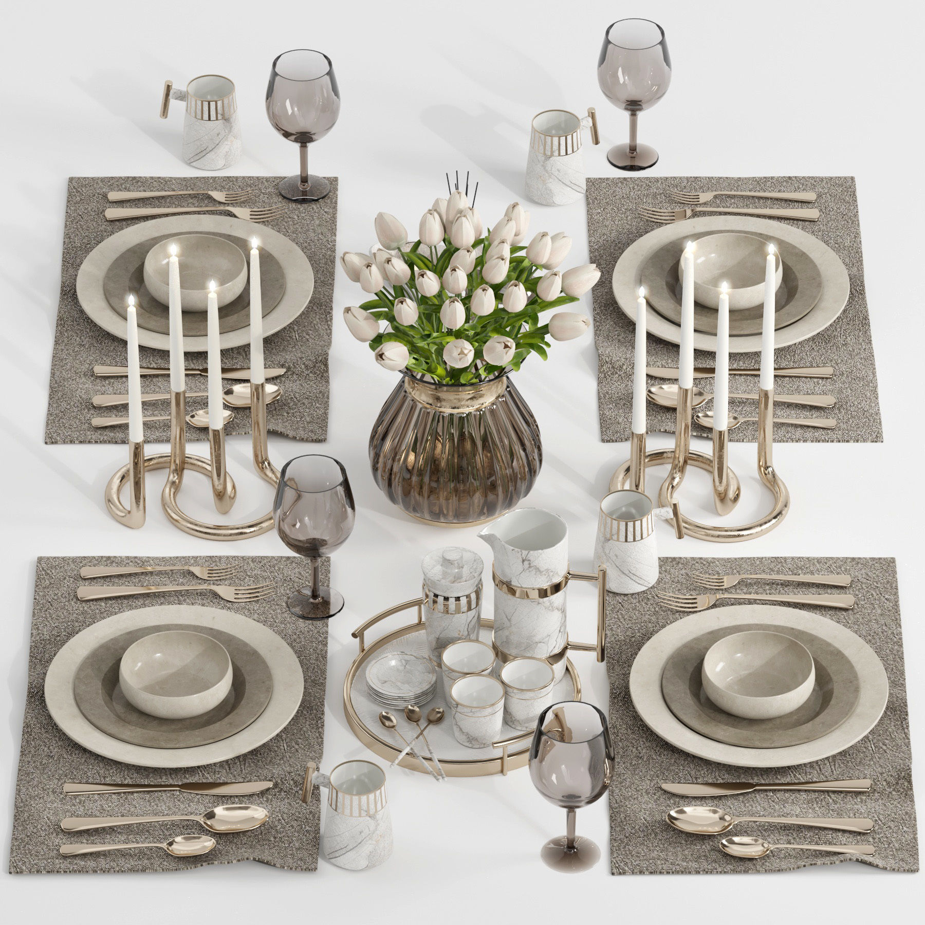 tableware set09 3D model | CGTrader