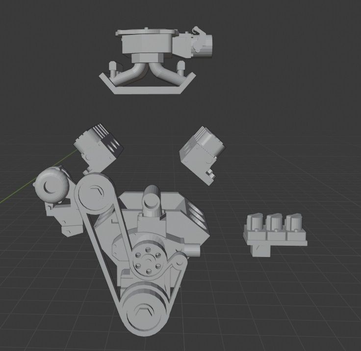 ecotec V6 engine 3D model 3D printable | CGTrader