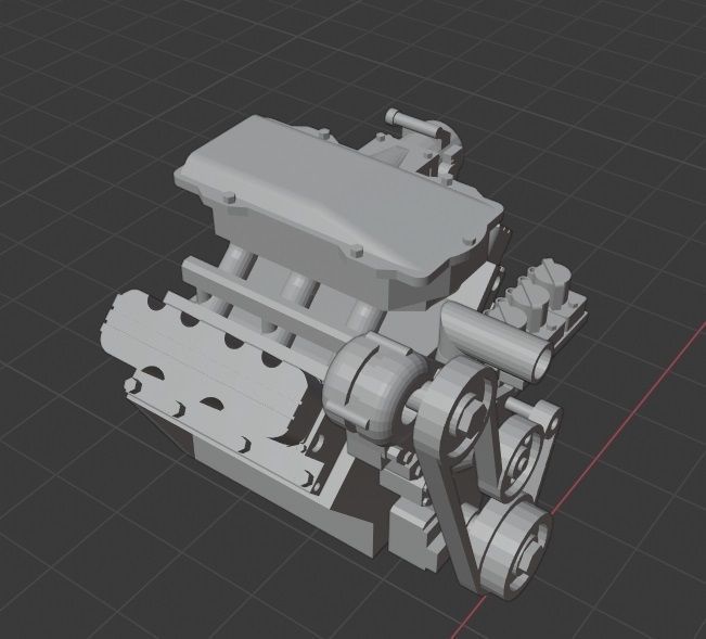 ecotec V6 engine 3D model 3D printable | CGTrader