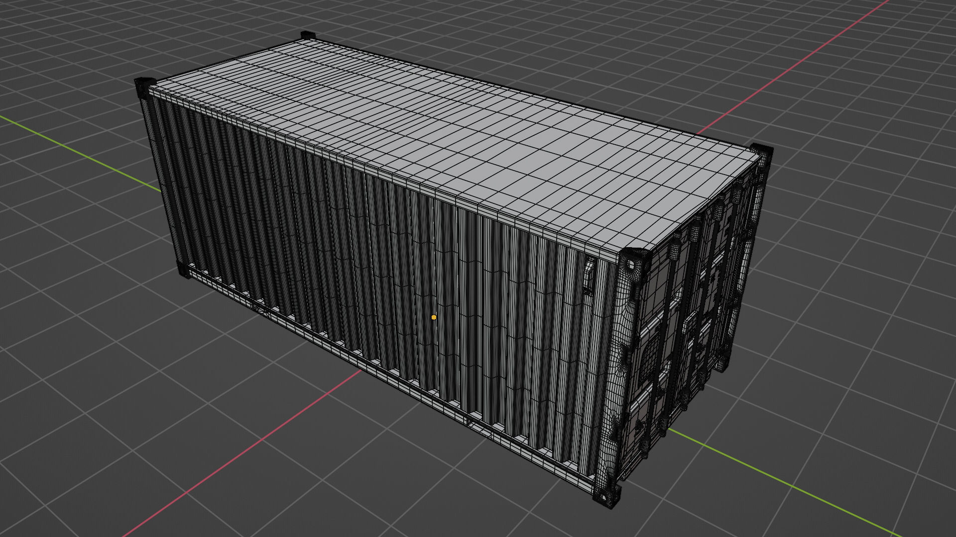steel shipping container 3D model | CGTrader