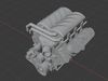 Supercharged LS454 engine 3D model 3D printable | CGTrader