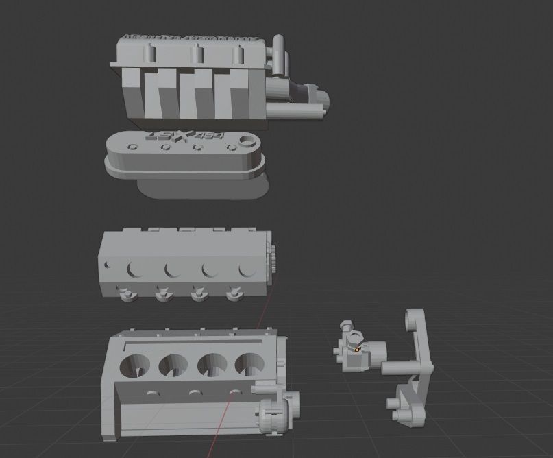 Supercharged LS454 engine 3D model 3D printable | CGTrader