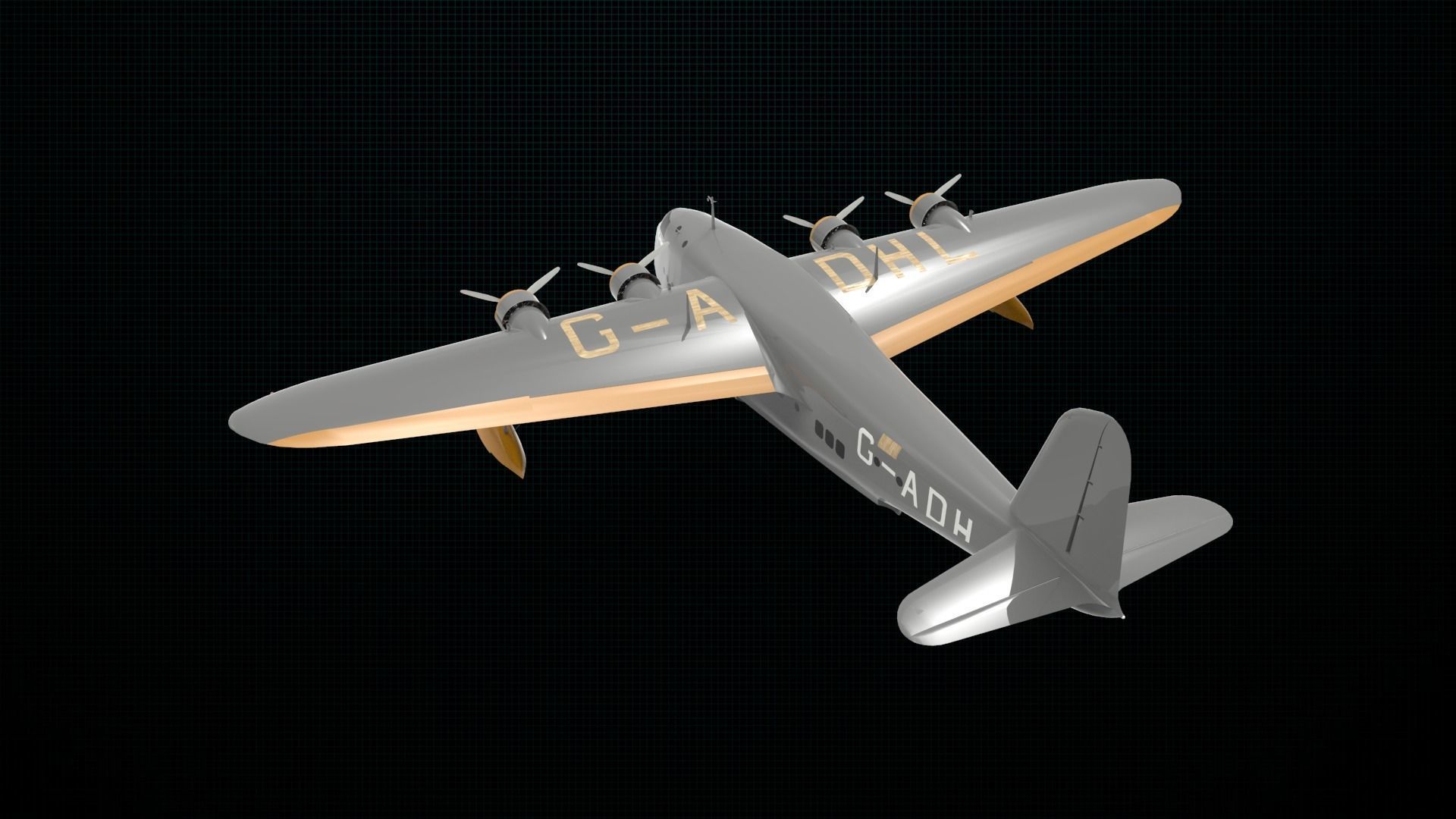 Short Empire flying boat 3D model | CGTrader