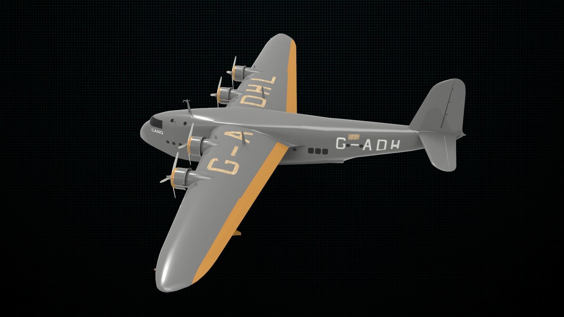 Short Empire flying boat 3D model | CGTrader