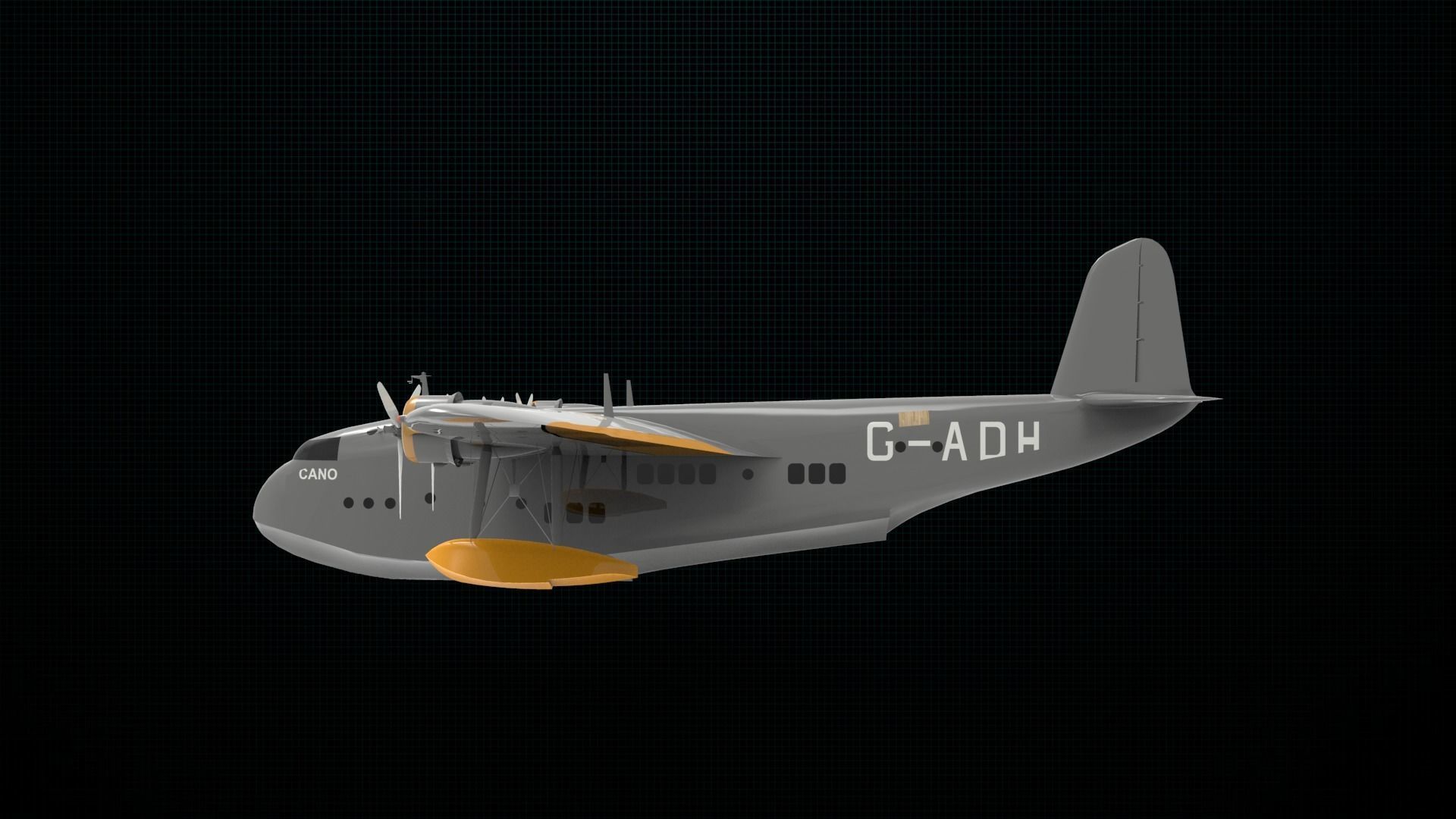Short Empire flying boat 3D model | CGTrader