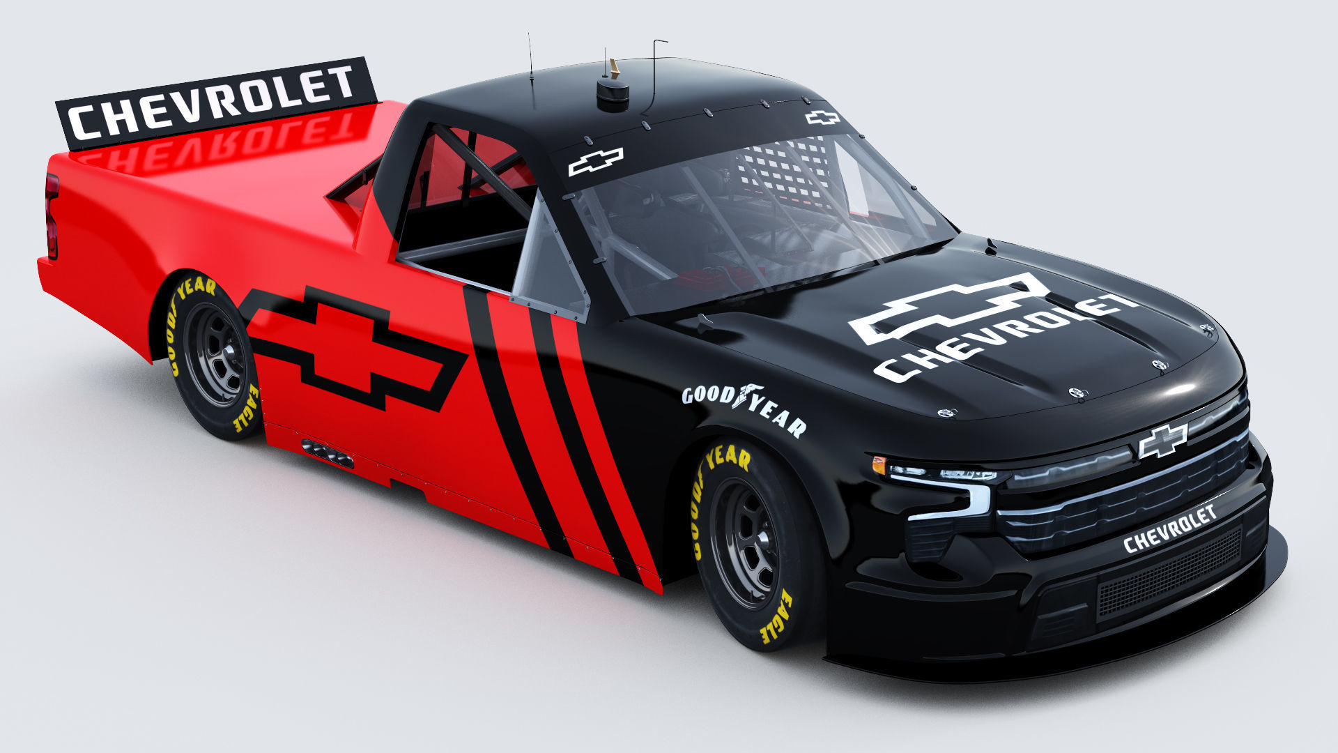 Chevrolet Silverado Nascar Trucks 2022 template 3D model | CGTrader