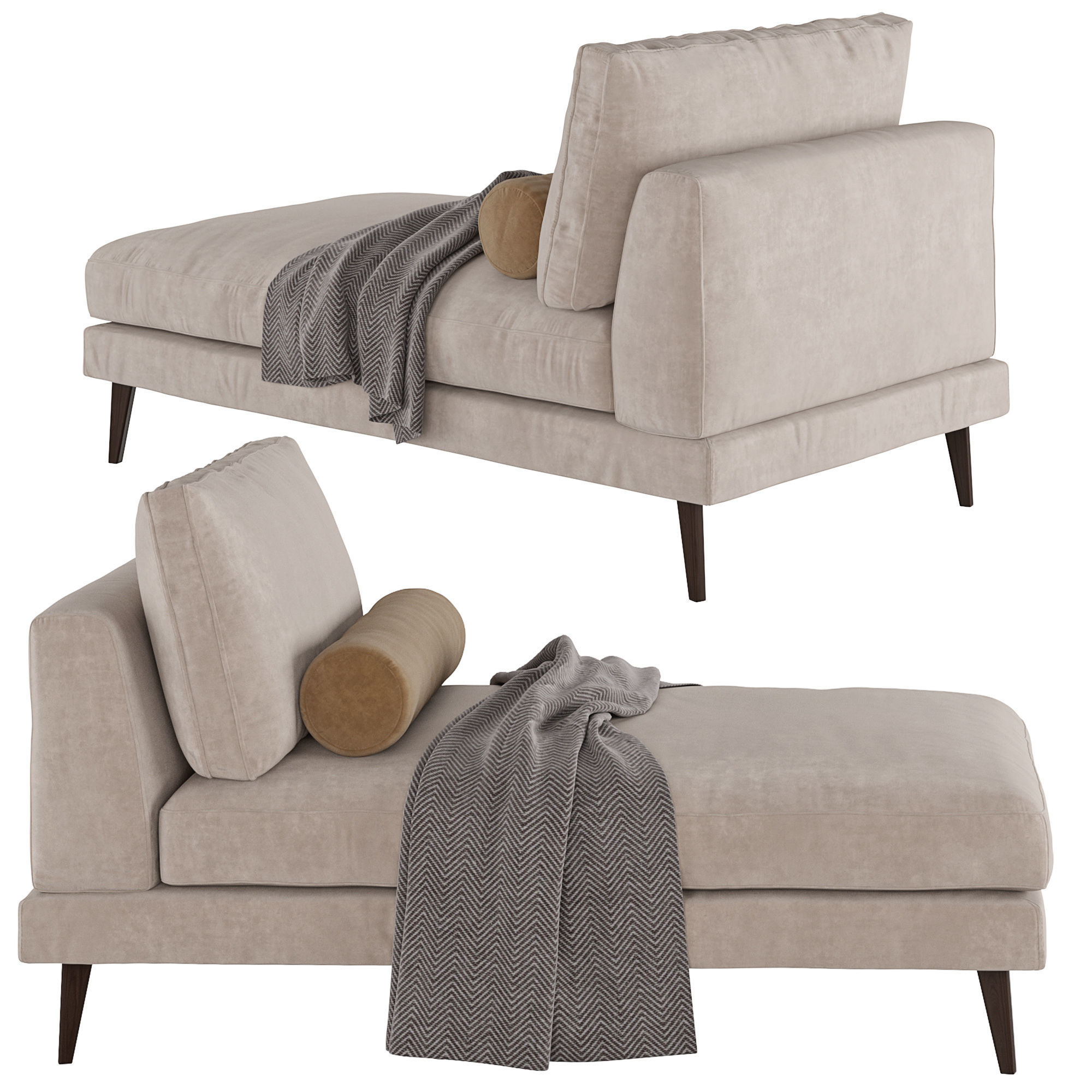 Chaise Longue Nelson 3D model | CGTrader