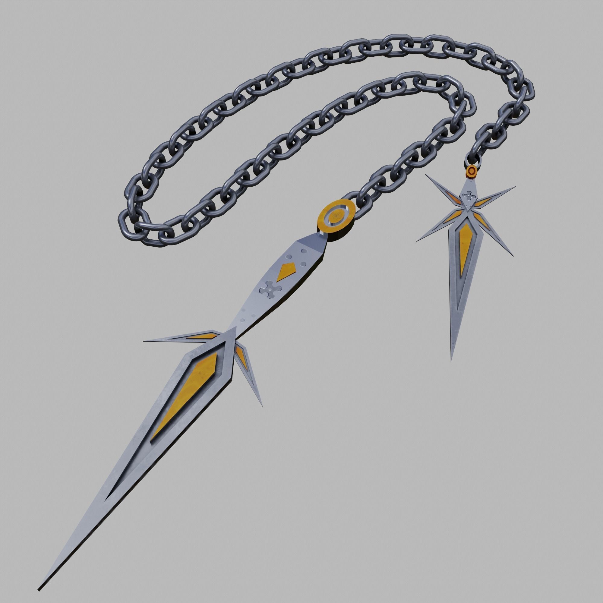 3D model PBR Concept dagger game ready Low-poly 3D model VR / AR / low ...