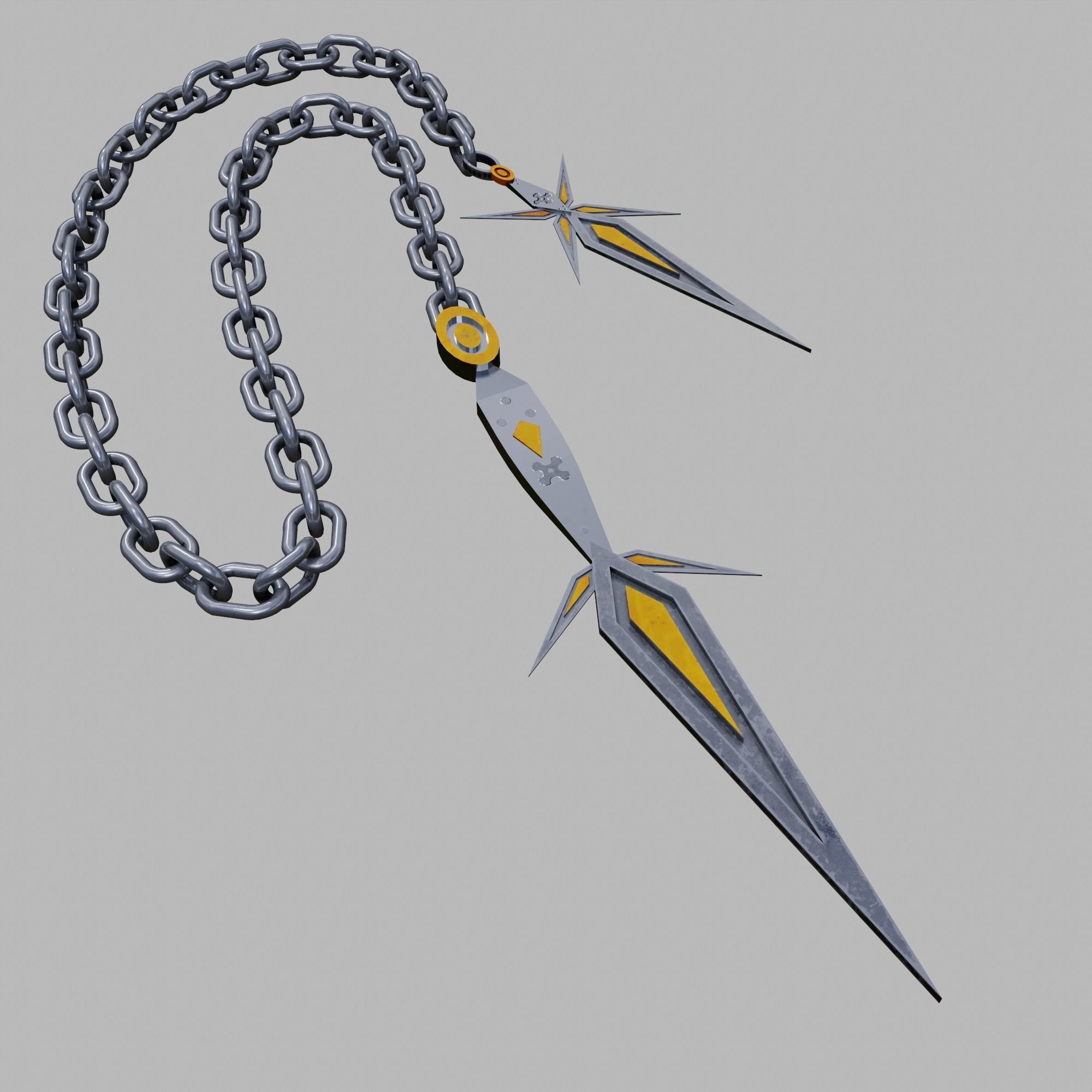 3D model PBR Concept dagger game ready Low-poly 3D model VR / AR / low ...