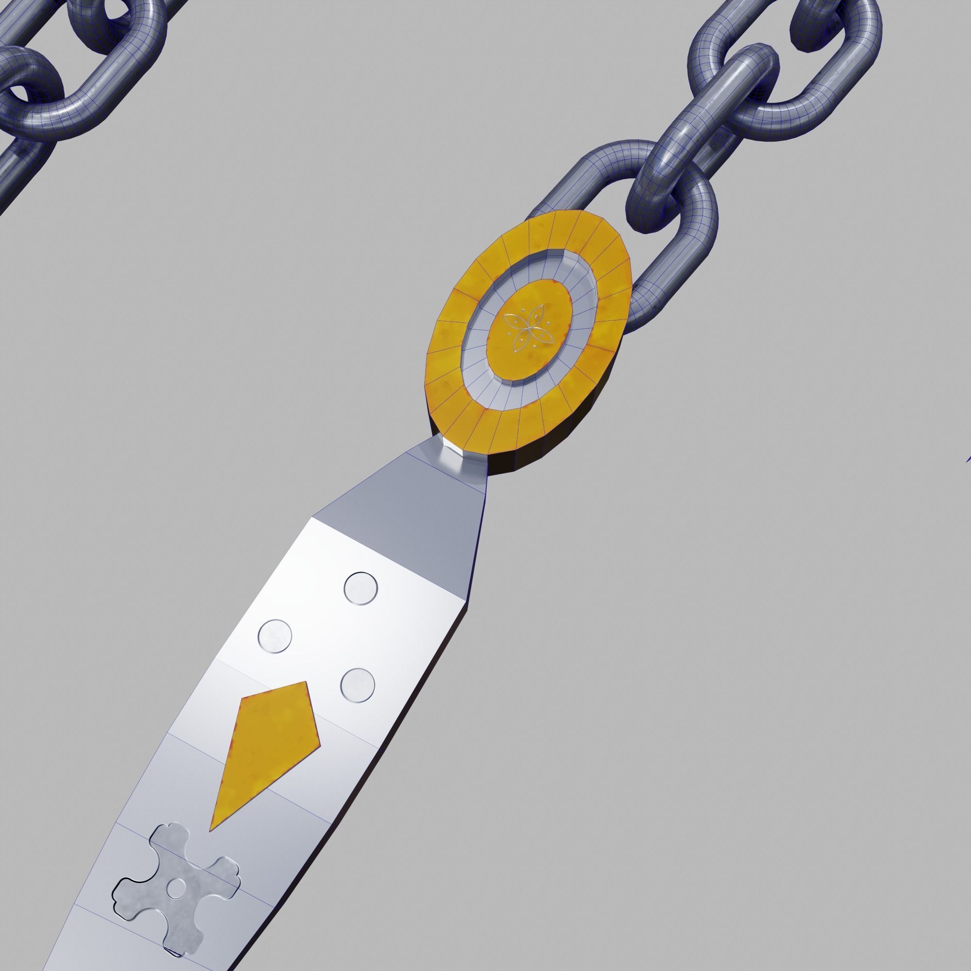3D model PBR Concept dagger game ready Low-poly 3D model VR / AR / low ...