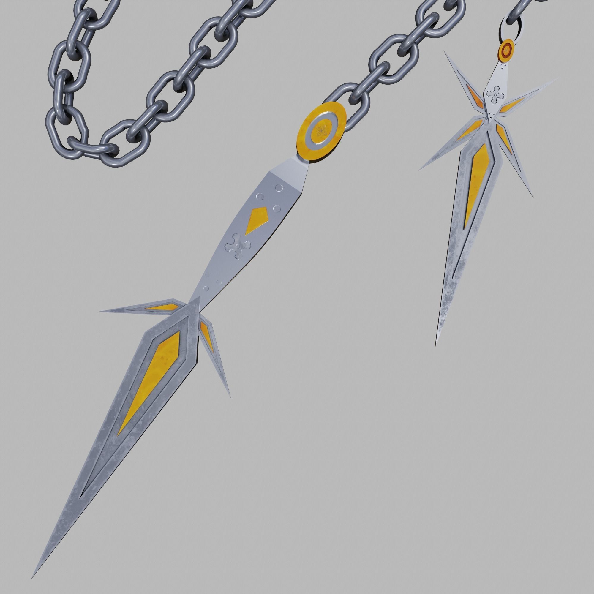3D model PBR Concept dagger game ready Low-poly 3D model VR / AR / low ...