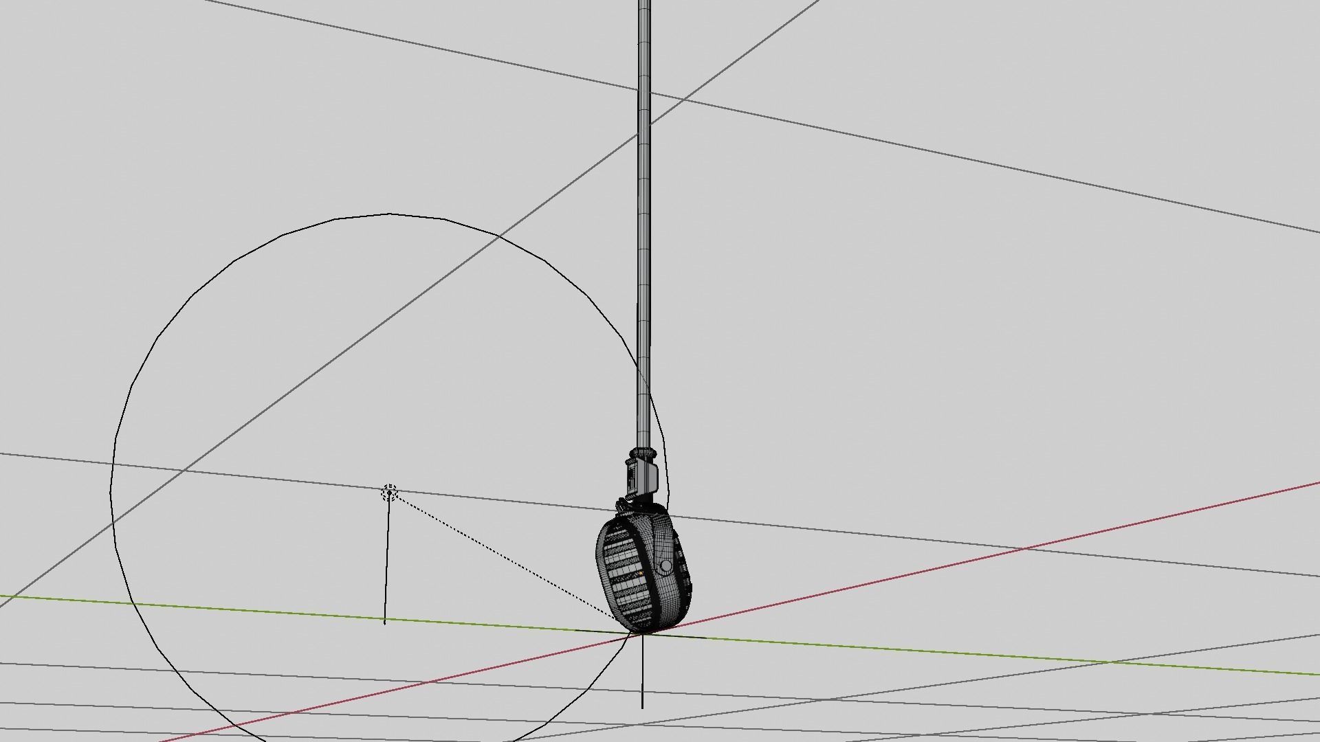 Hanging microphone 3D model | CGTrader