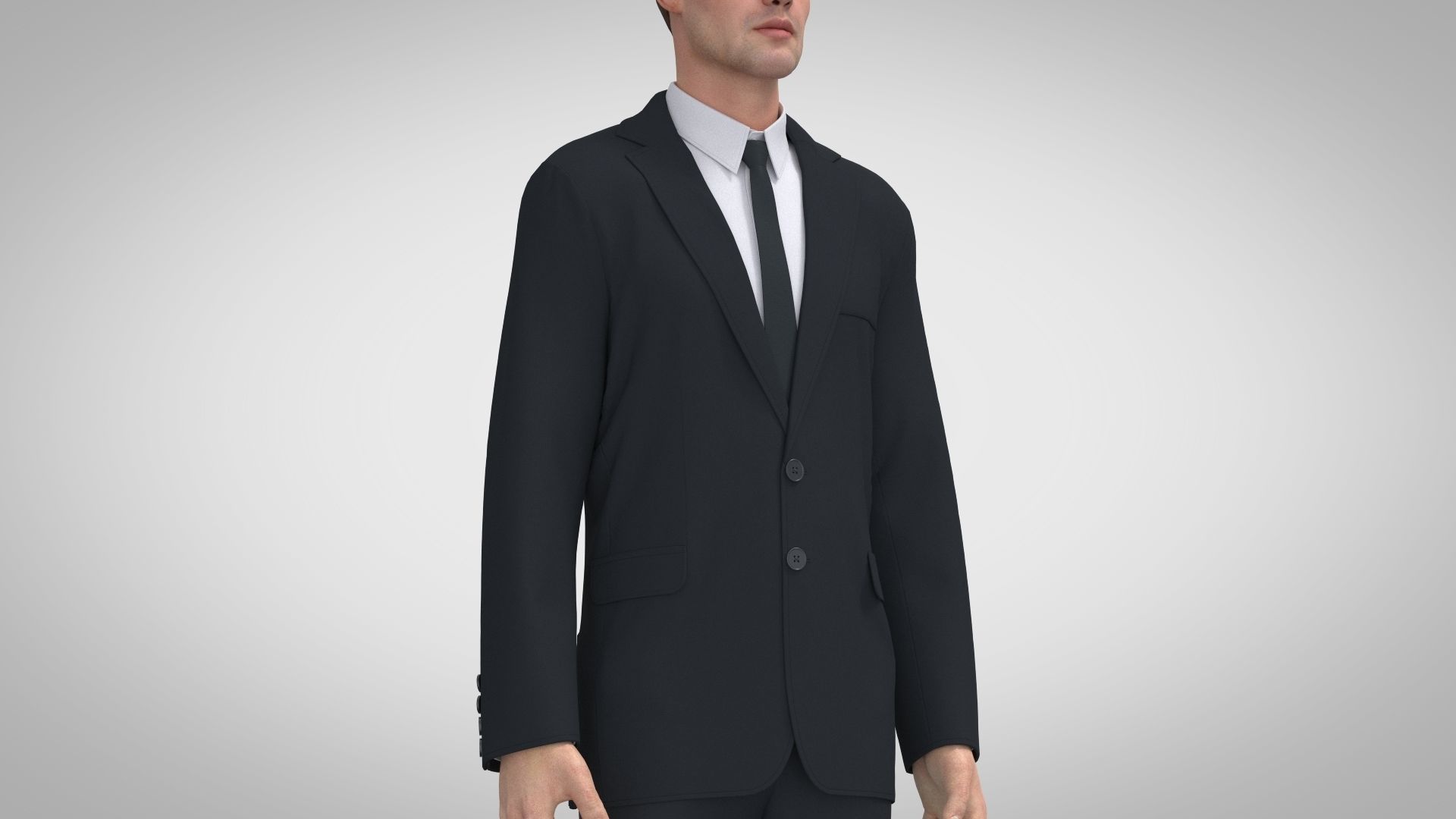 Men Suit 3D model | CGTrader