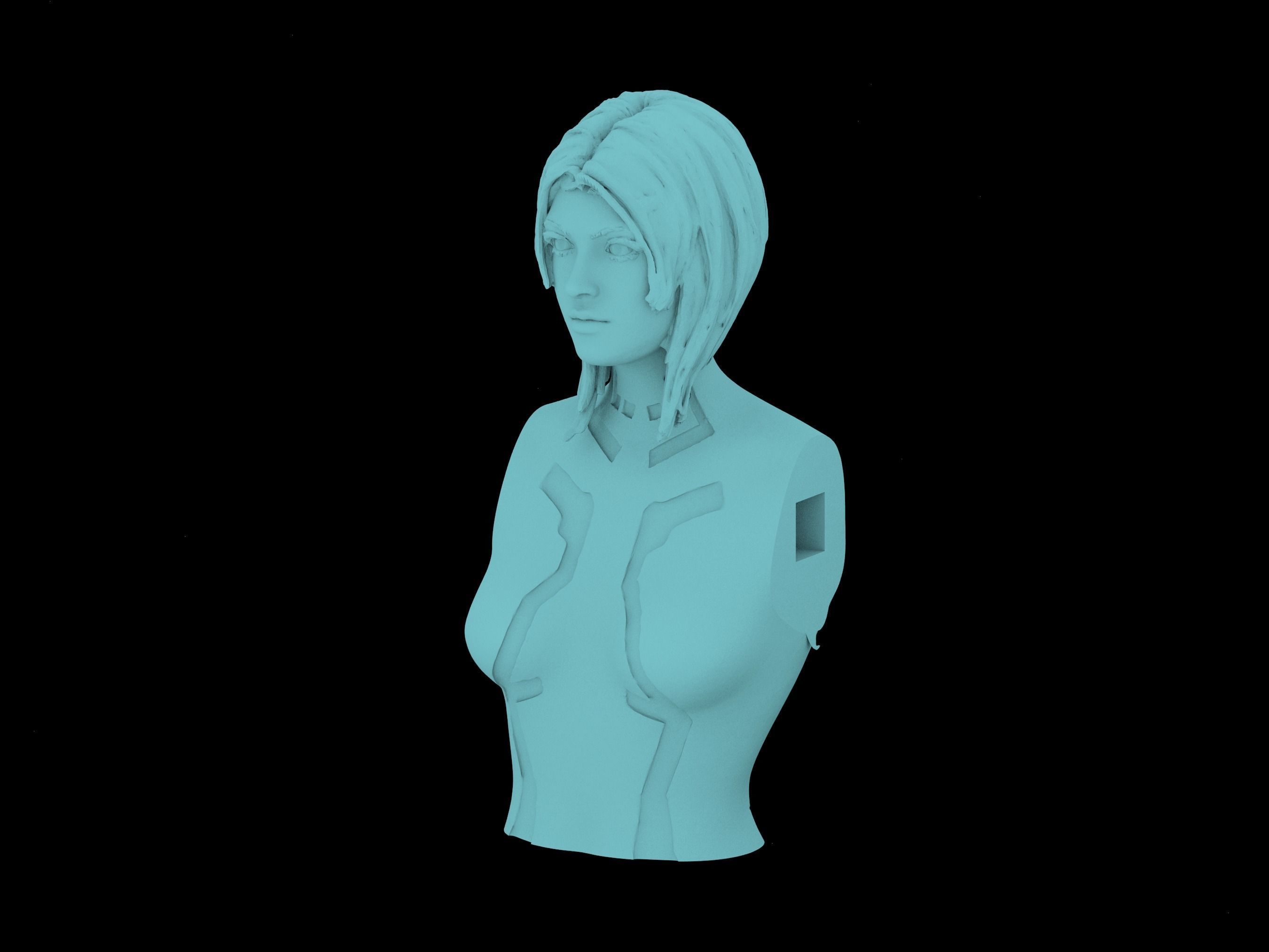 HALO Infinite Cortana Statue 3d print file 3D model 3D printable | CGTrader