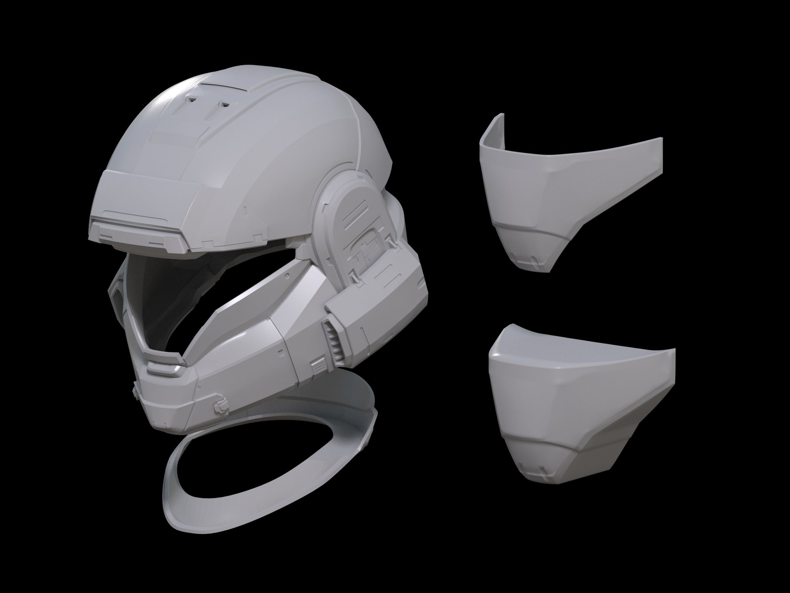 HALO Infinite Firefall helmet 3d print file 3D model 3D printable ...