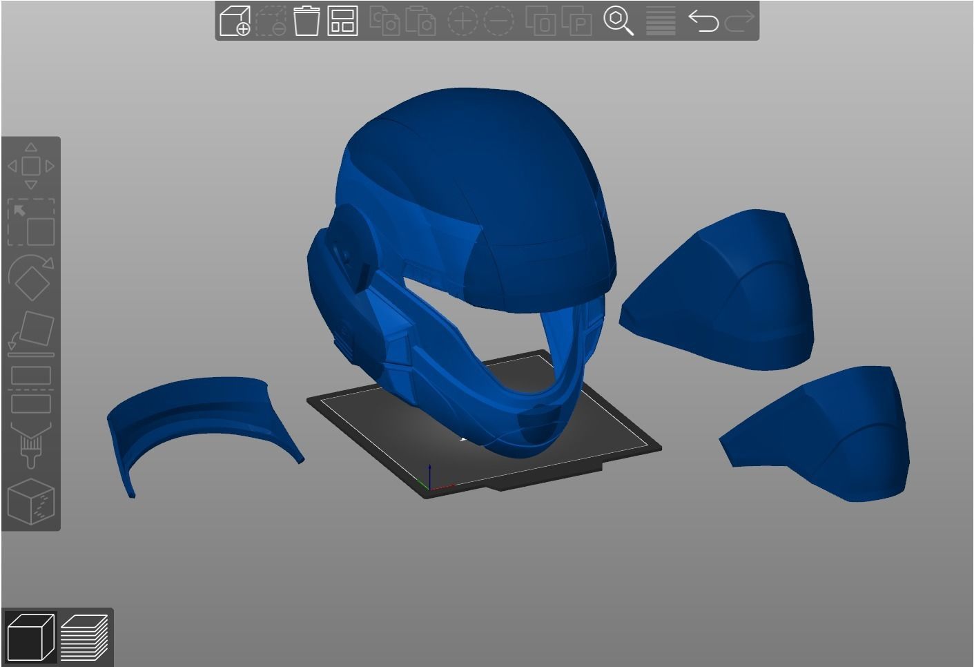 HALO ODST helmet with attachments 3d print file 3D model 3D printable ...